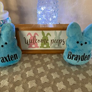 Easter Plush Peeps Personalized Custom Name Plush Easter Peeps Stuffed ...