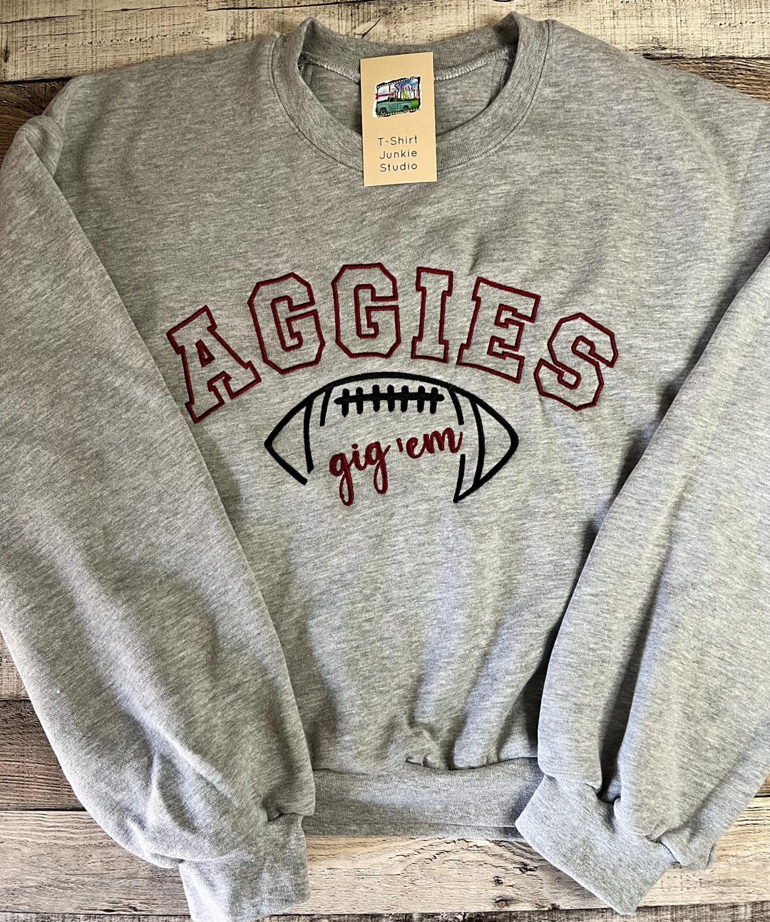 Custom Embroidered Game Day Football College NFL High School Team Crop ...