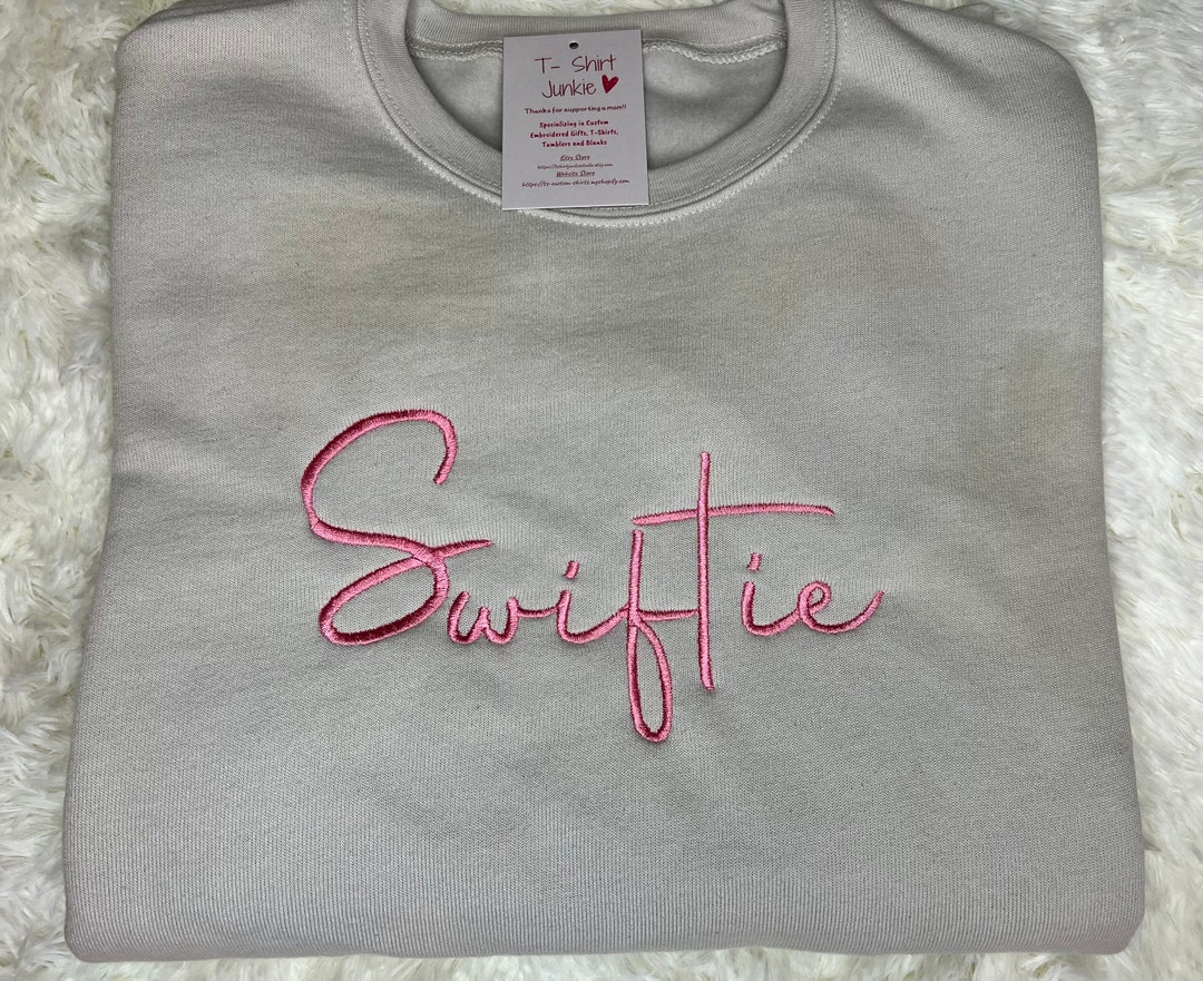 Custom Swiftie Embroidered Crewneck Sweatshirt Swiftie Merchandise Fan ...