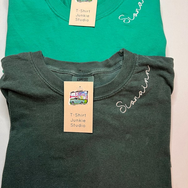 Custom Long Sleeved Embroidered Shirt - Etsy