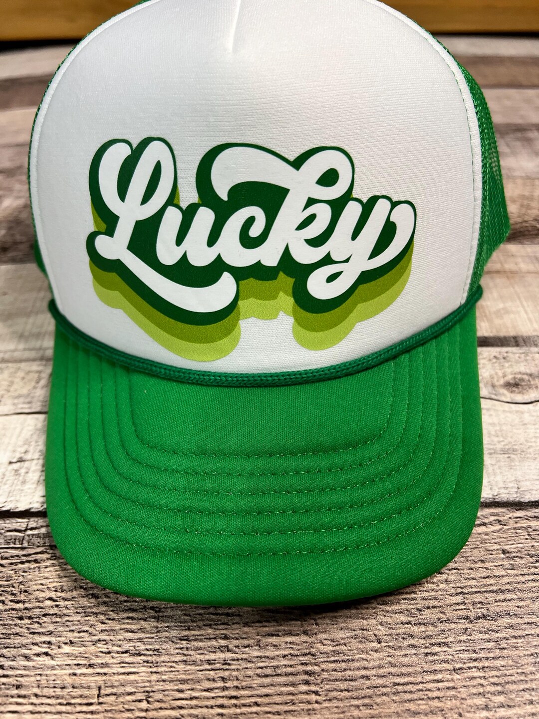 Retro Lucky Green Trucker Cap St Patricks Day Trucker Cap Lucky Trucker ...