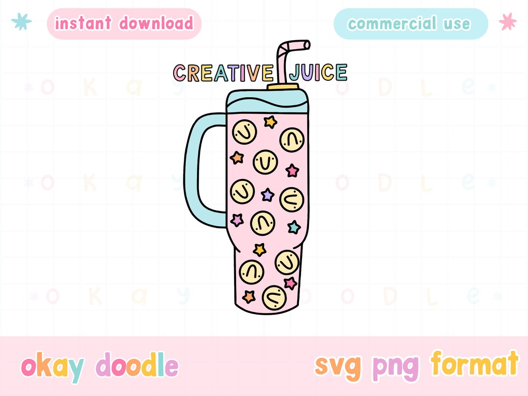Creative Juice SVG PNG | Tumbler Design | Commercial Use - Etsy