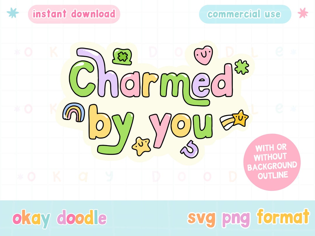 Charmed by You SVG PNG | St Patricks Day | Commercial Use - Etsy