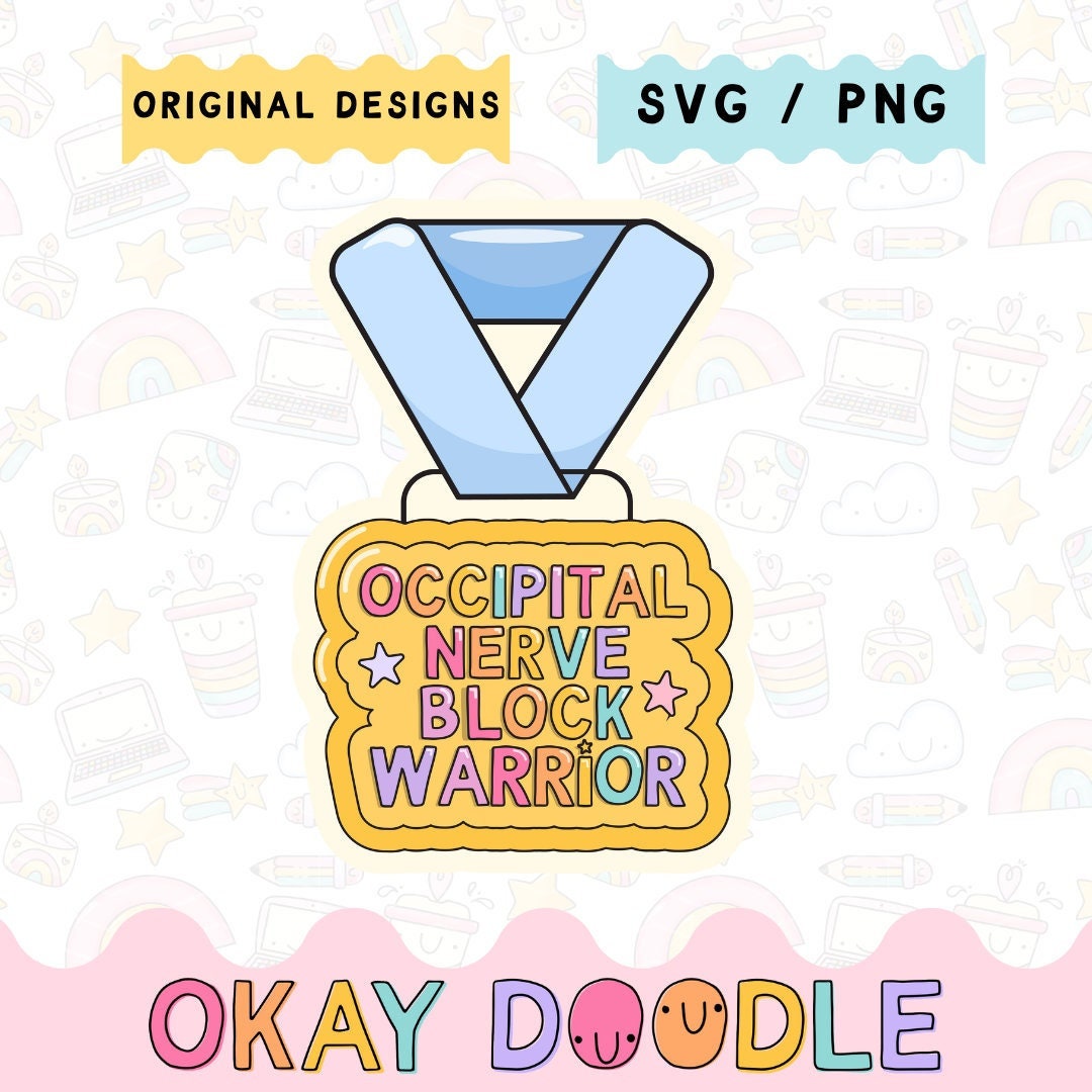 Optical Nerve Block Warrior | Invisible Illness SVG PNG | Commercial ...