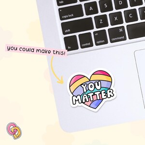 You Matter, Rainbow Heart | Mental Health SVG | Digital Download for ...