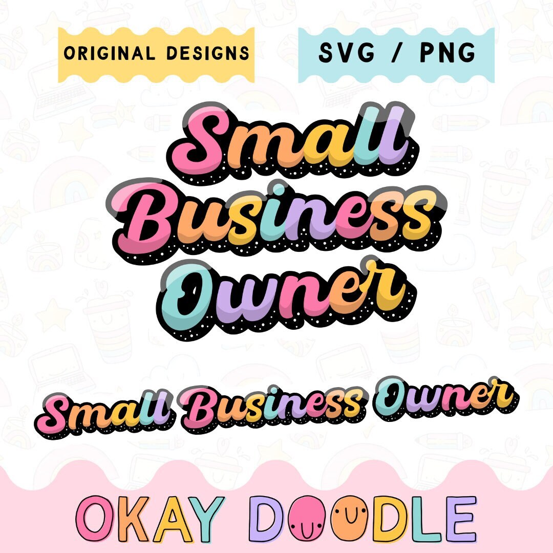 Small Business Owner SVG PNG Digital Download for Commercial Use - Etsy
