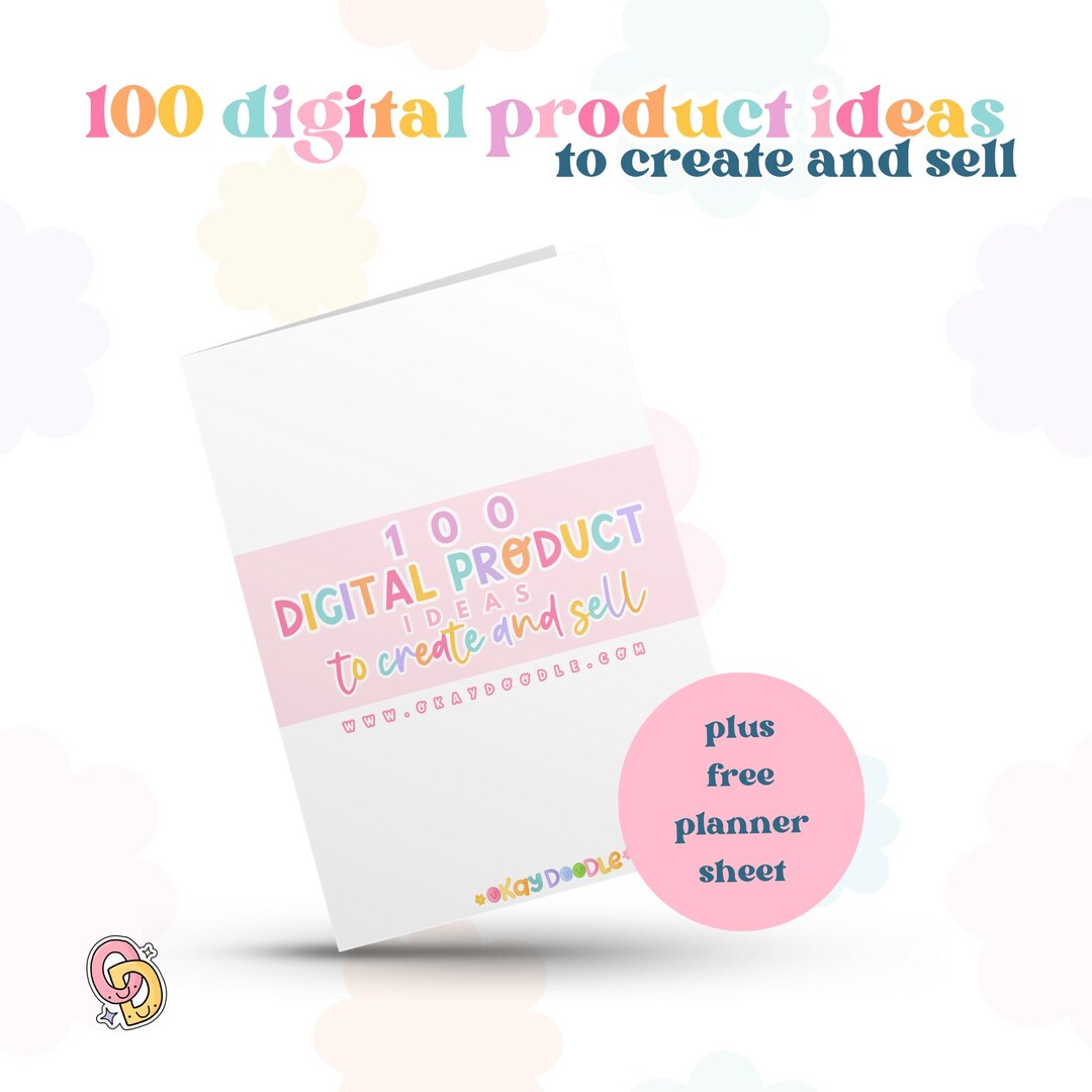 100 Digital Product Ideas to Sell | Small Business Printable | PDF ...