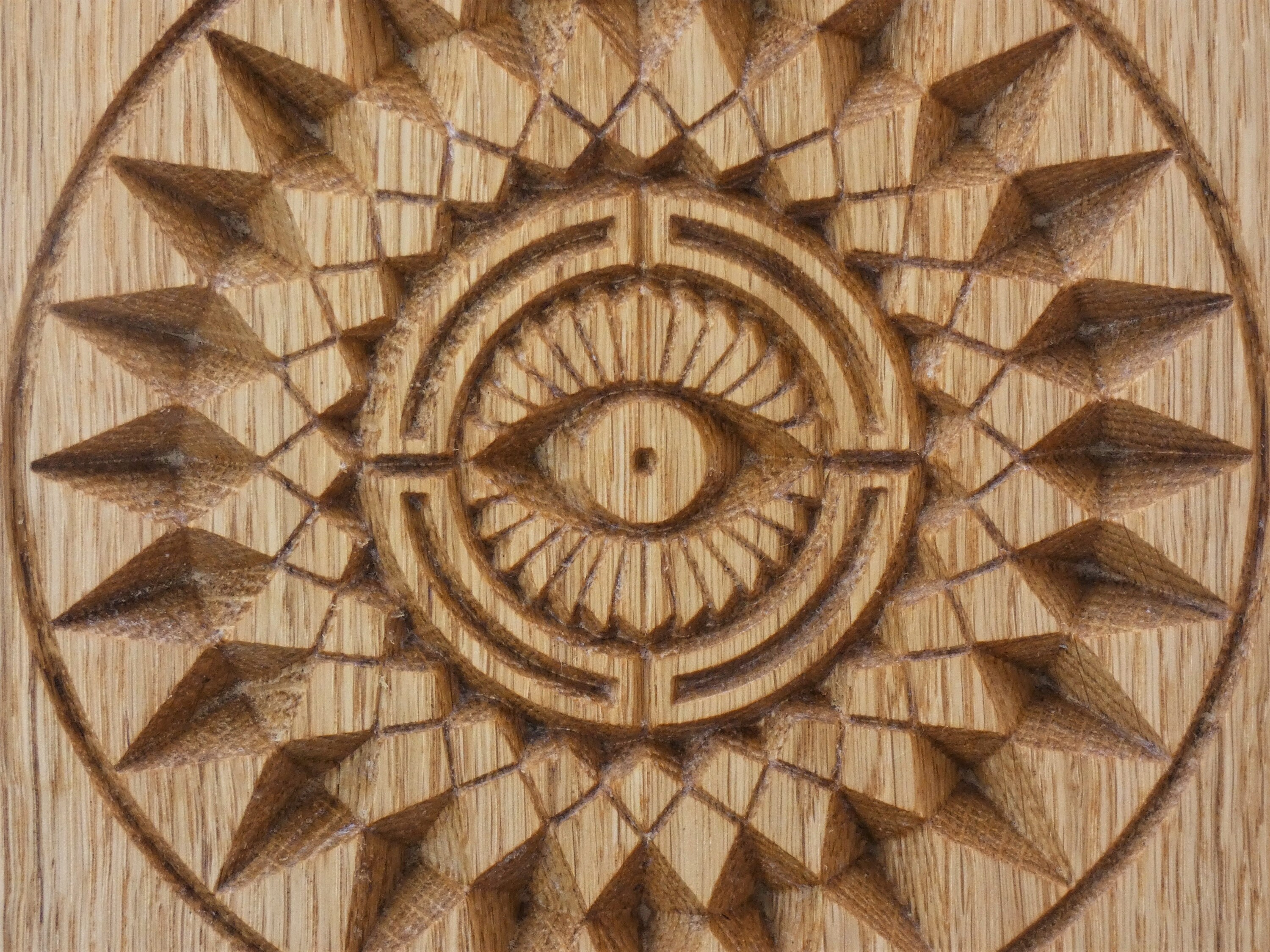 All seeing Eye Crop Circle Engraved Wood Wall Art Sacred | Etsy