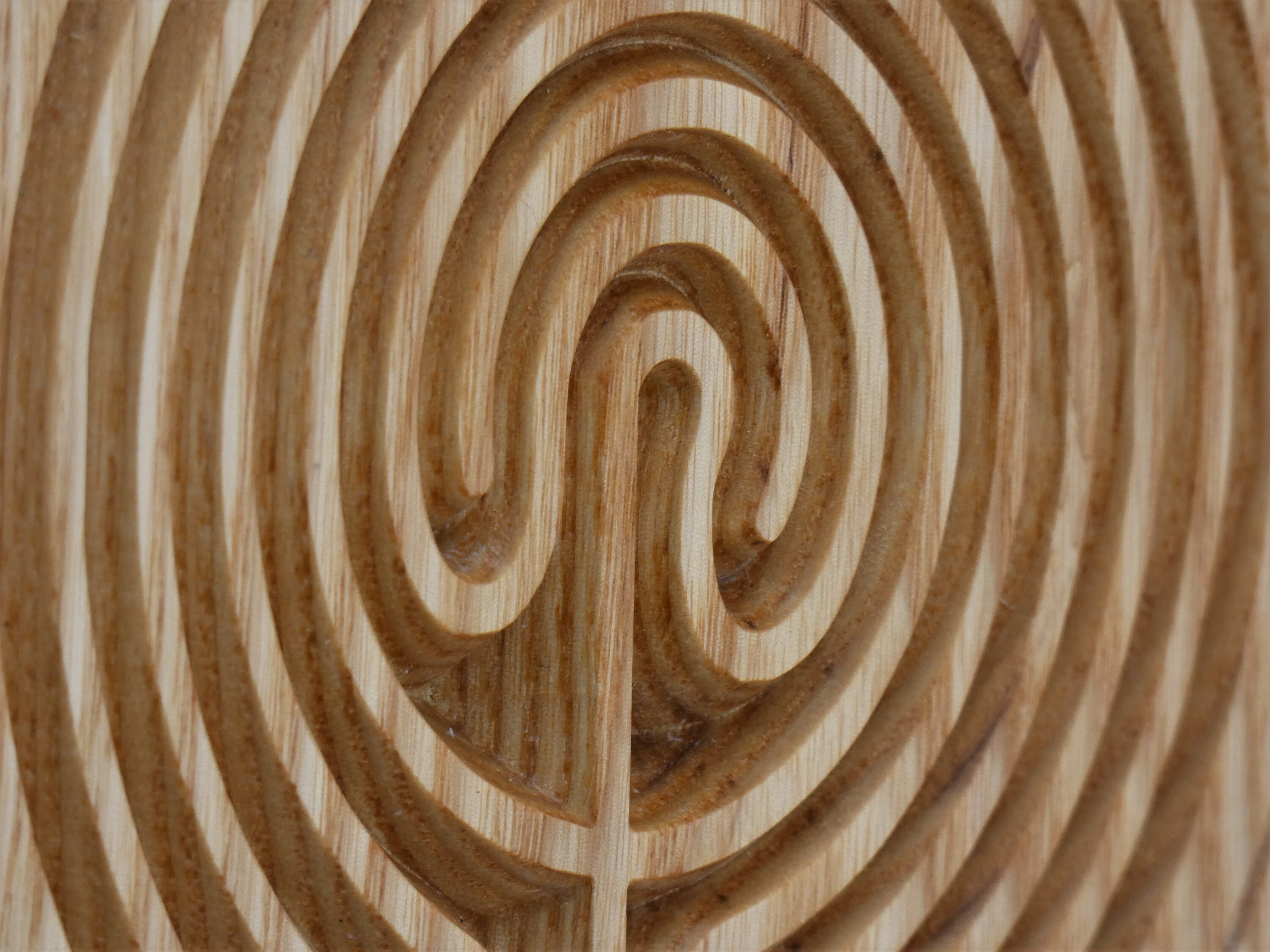 Cretan Maze Labyrinth Carved Ash Wood Wall Hanging - Etsy