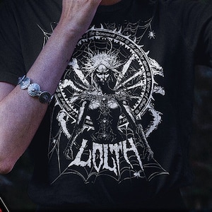 Lolth Dnd RPG T-shirt | Queen of Spiders OSR 5E D20 Tabletop Fantasy ...