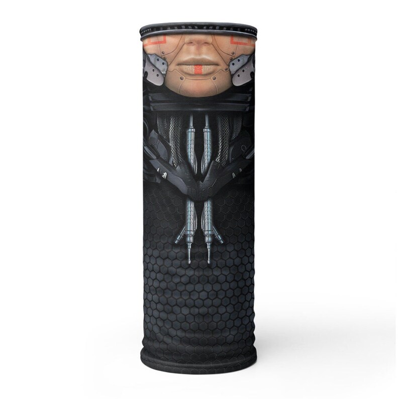 Cyberpunk Face Mask Cyborg Android Robot Neck Gaiter // - Etsy Denmark