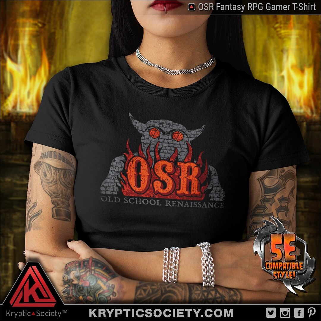 Demon Idol OSR Dnd RPG T-shirt | 5E D20 Tabletop Fantasy Gamer Tee ...