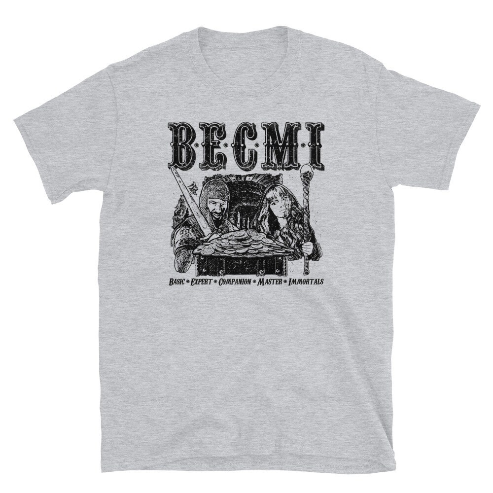 BECMI OSR Dnd Rpg T-shirt | 5E D20 Tabletop Fantasy Gamer Tee // Unisex ...
