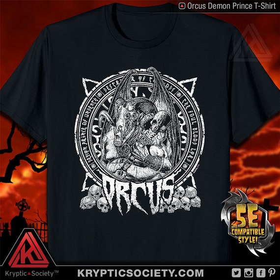 ORCUS Demon Lord Dnd RPG T-shirt 5E D20 Tabletop Fantasy | Etsy