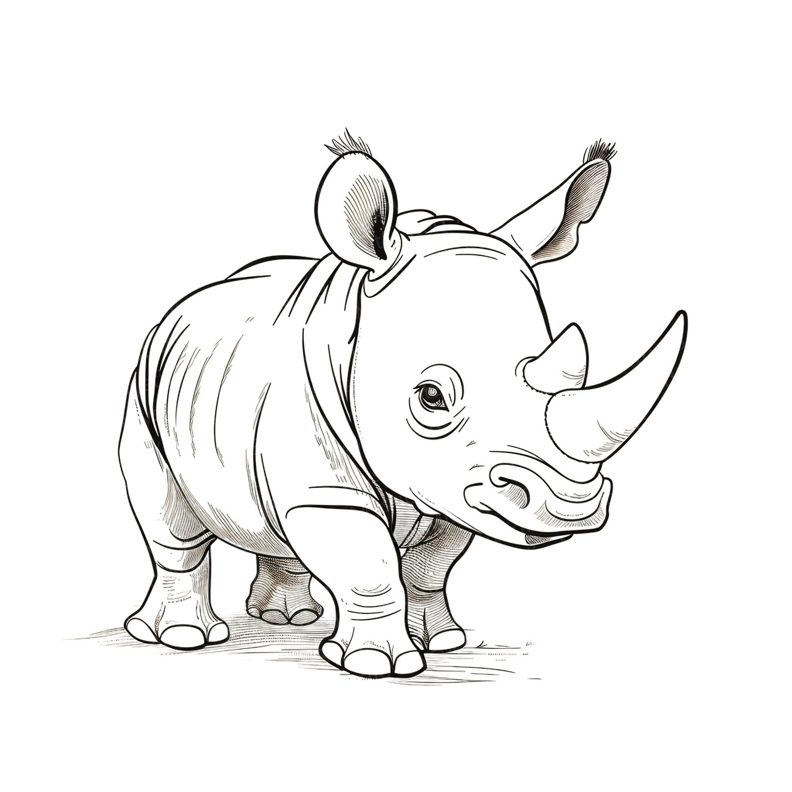 27 Cute Rihnos Collection: High-quality PNG JPG Digital Bundle of Baby ...