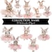 Ballerina Bunny Watercolor Cute Bunnies in Tutus Clipart 35 High ...