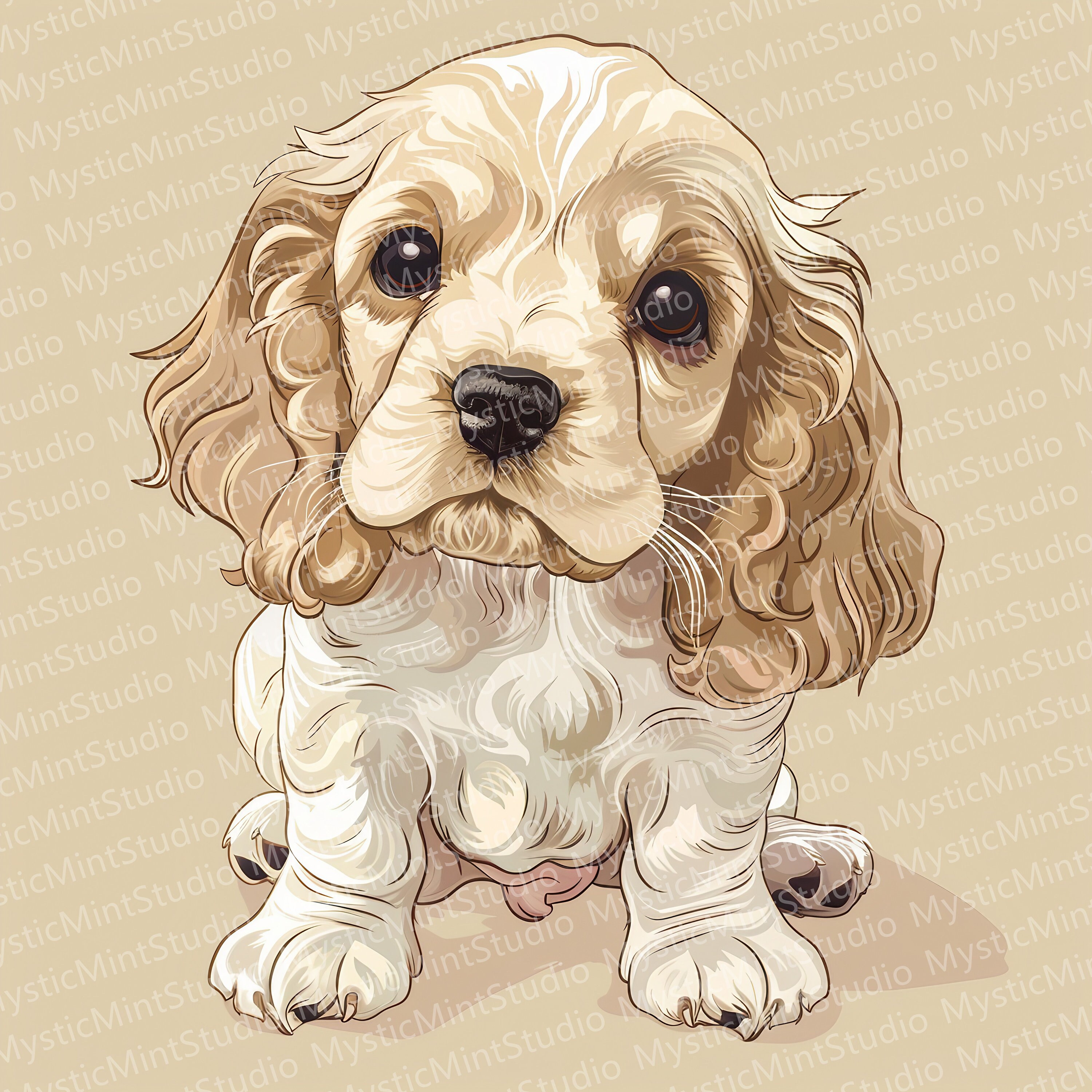 Cute American Cocker Spaniel Clipart, 49 High-resolution Pngs and Jpgs ...