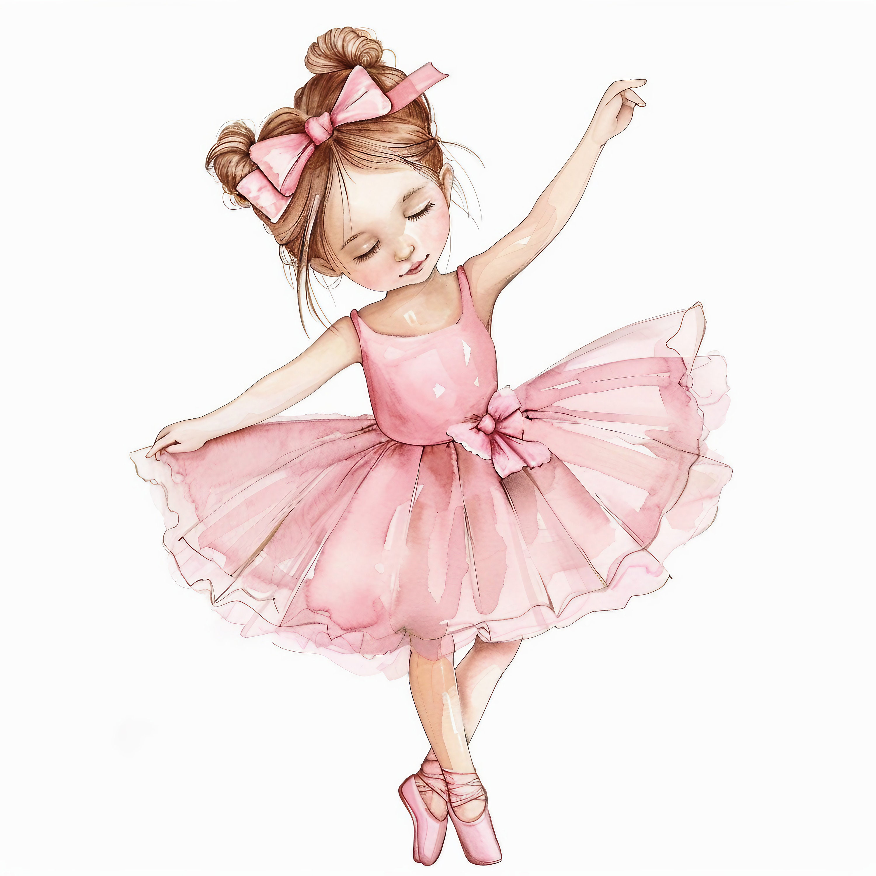43 Cute Ballerina Girl Clipart Wall Art, Nursery Decor, Birthday Gift ...