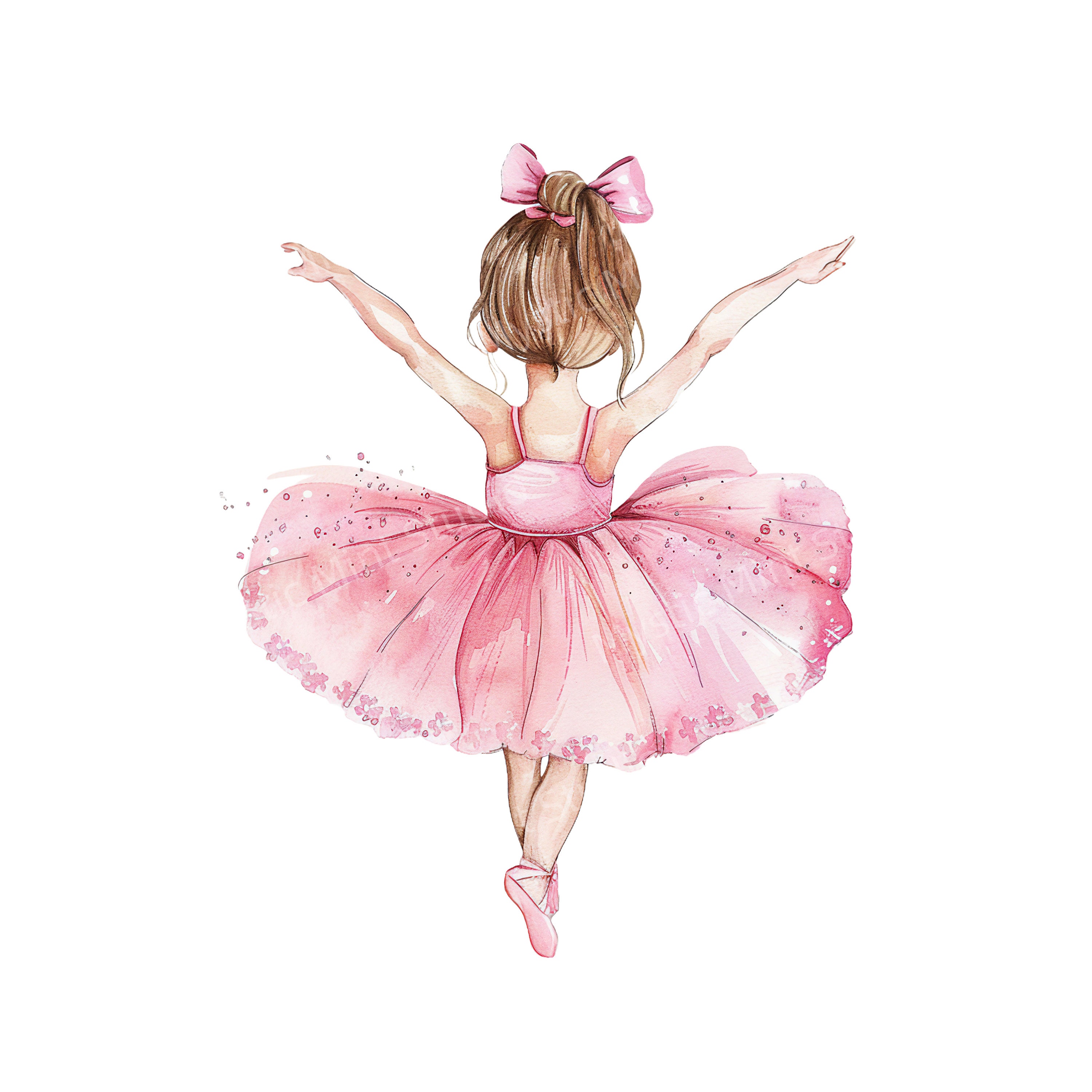 43 Cute Ballerina Girl Clipart Wall Art, Nursery Decor, Birthday Gift ...