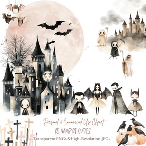 Cute Halloween Clipart - Cute Vampire Clipart - Halloween Vampire ...