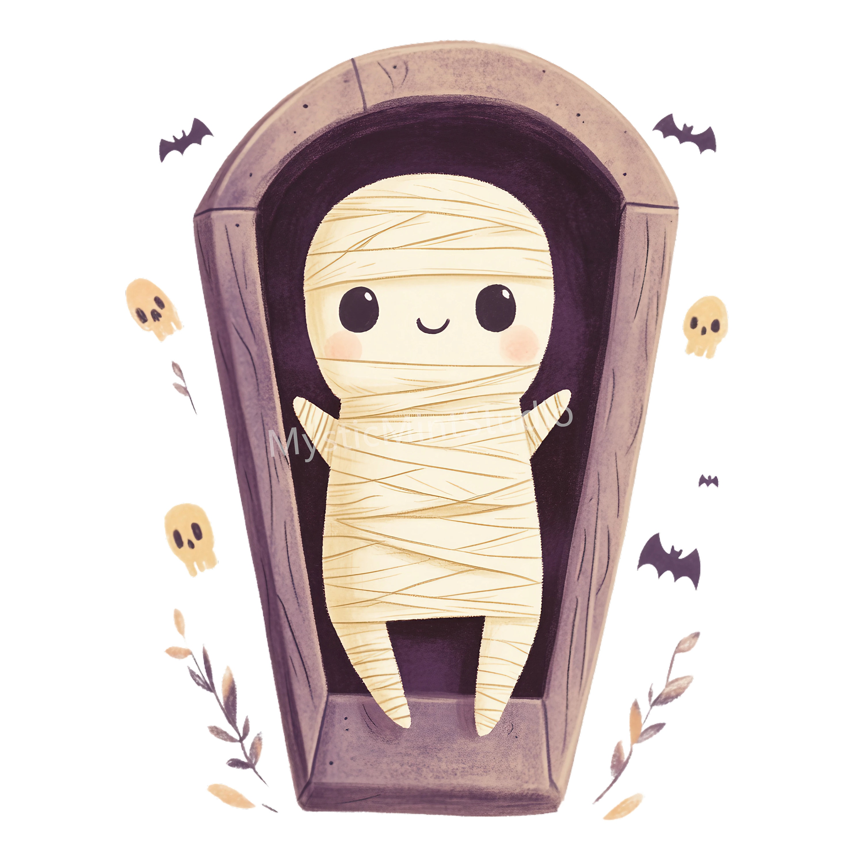 Halloween Mummy Clipart - Cute Mummy Clipart - Spooky Mummy Art - Kids ...