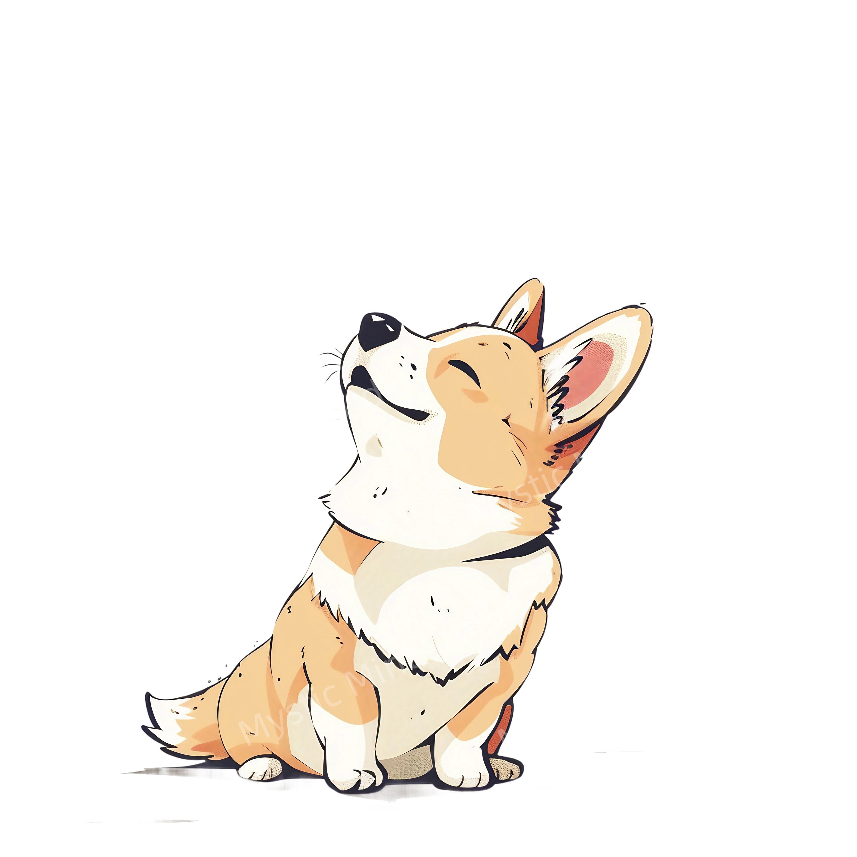 Cute Corgi Collection: High-quality PNG JPG Digital Bundle of 18 Corgi ...