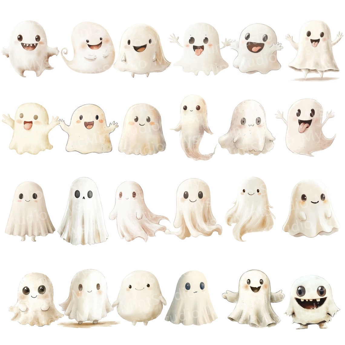 Cute Halloween Clipart - Cute Ghost Clipart - Halloween Ghost Clipart ...
