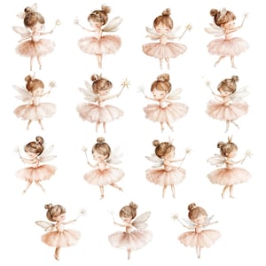 Watercolor Fairy Clipart | Cute Fairy Clipart | Magical Fairy Clipart ...
