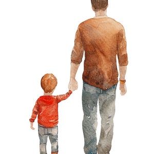 59 Happy Father's Day Watercolor Clipart Bundle for Crafts Gifts Father ...