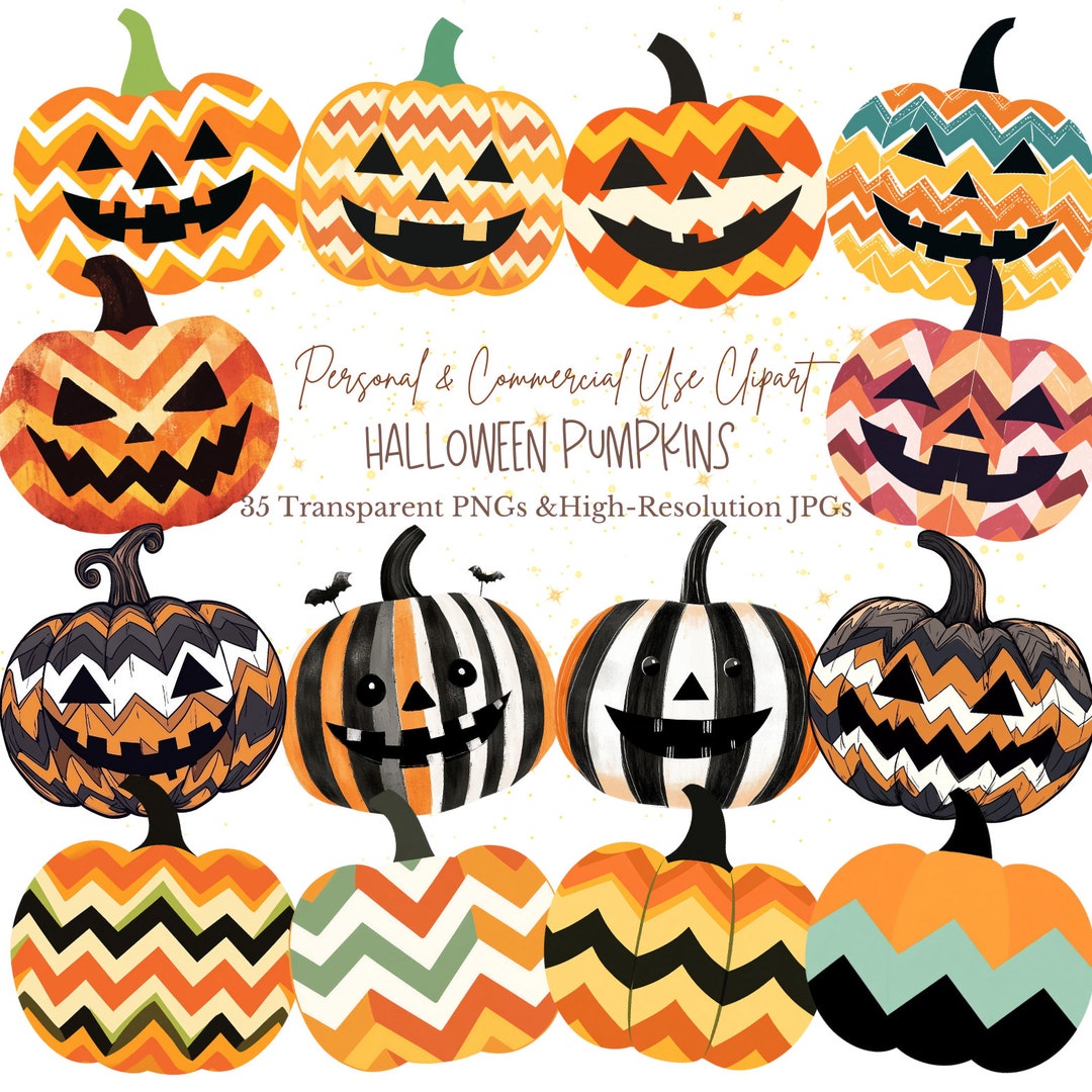 Cute Halloween Pumpkin Clipart | Pumpkin Clipart | Halloween Clipart ...