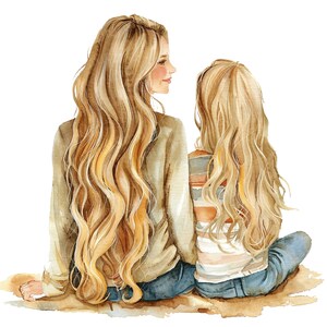 62 Happy Mother's Day Watercolor Clipart Bundle for Crafts Gifts Mother ...