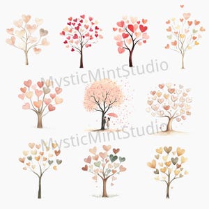 Watercolor Valentines Clipart | Boho Valentines Clipart | Cute ...
