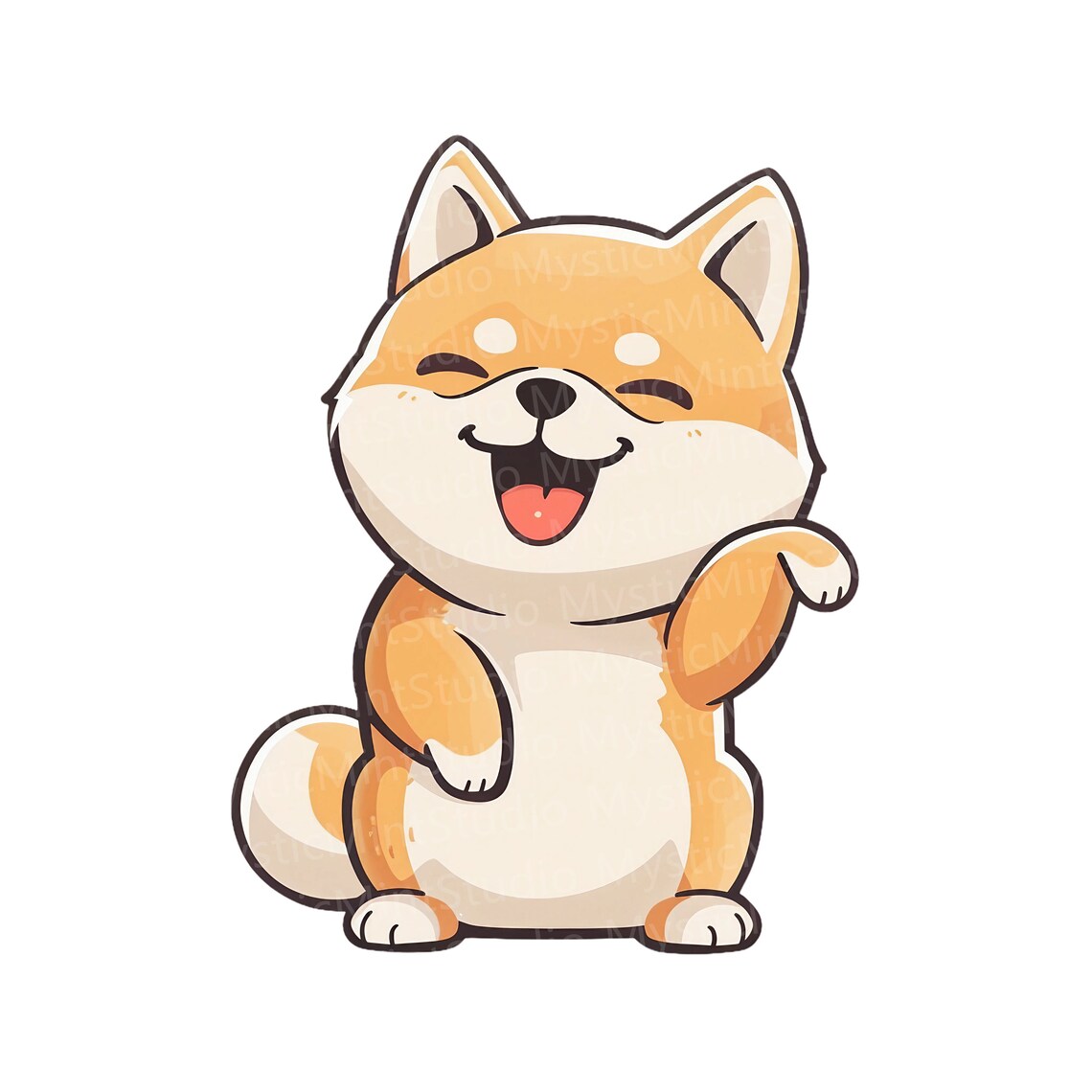 Shiba Inu Dog Clipart|50 High-quality PNG and JPG Files|sublimation ...