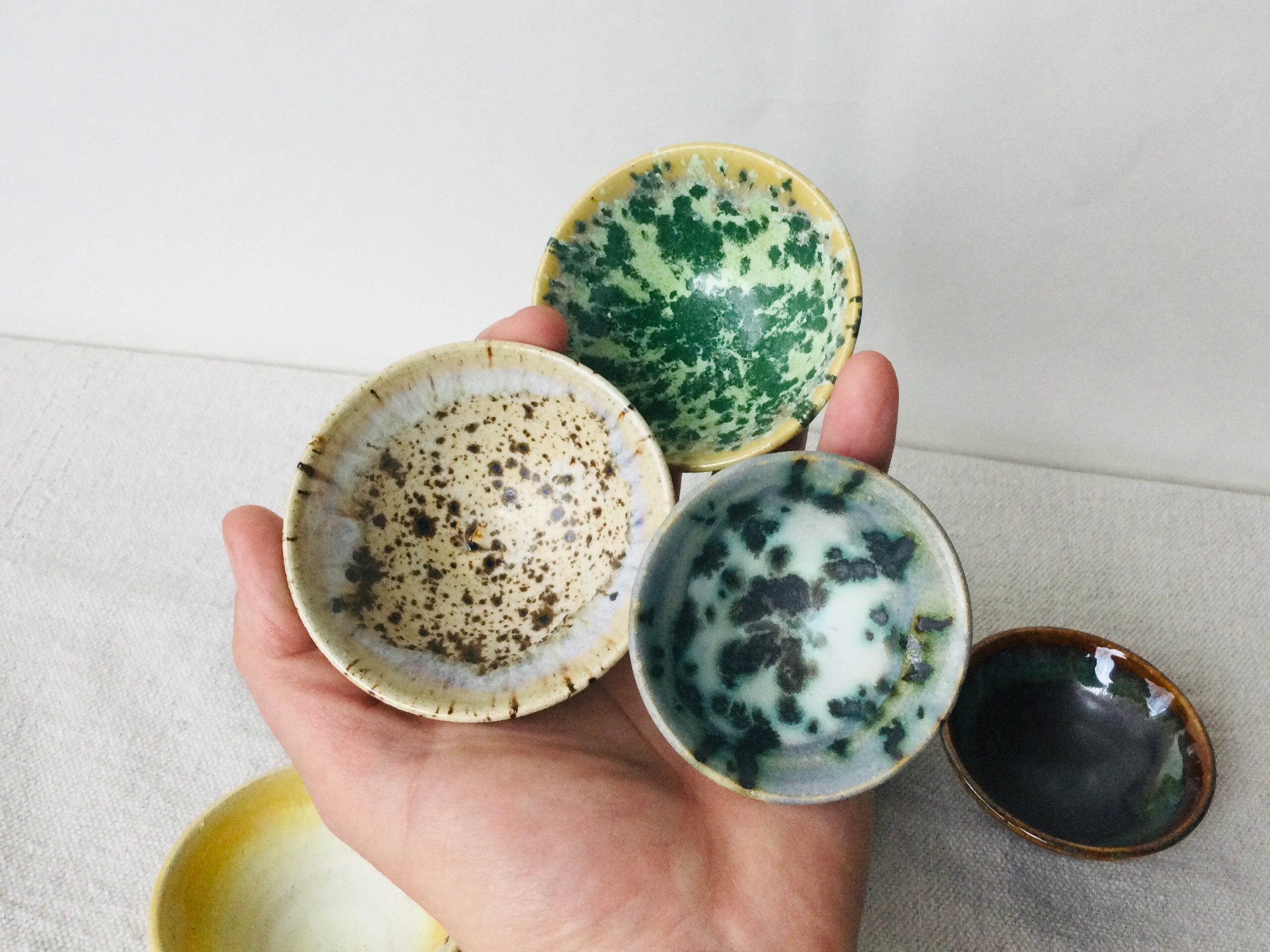 Miniature Pot Mini Ceramic Bowl Heart Dish Bud Vase Tiny | Etsy