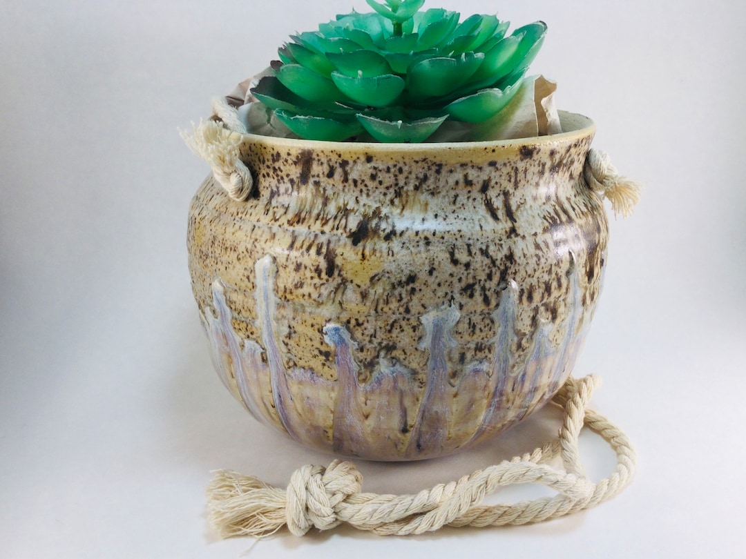 Ceramic Hanging Planter, Ceramic Planter, Hanging Planter, Pottery ...