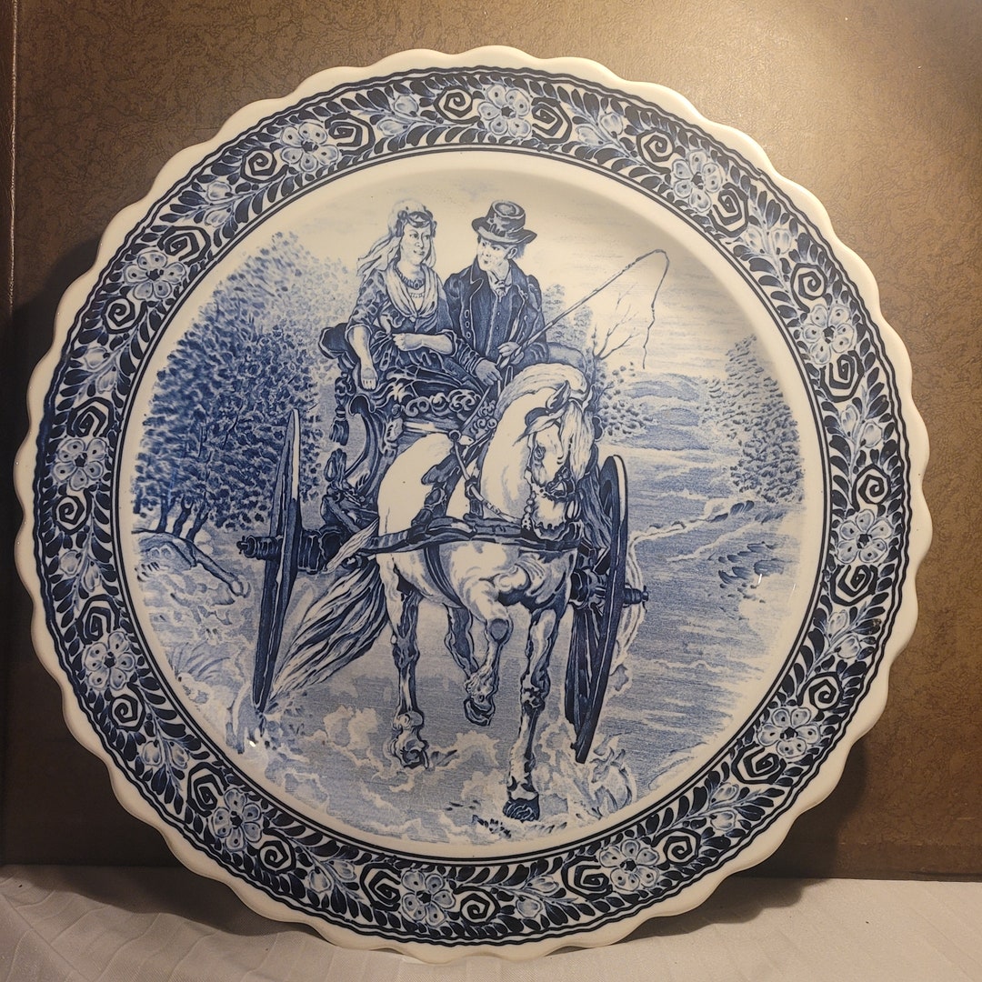 Vintage Large Decorative Wall Large Plate - Etsy