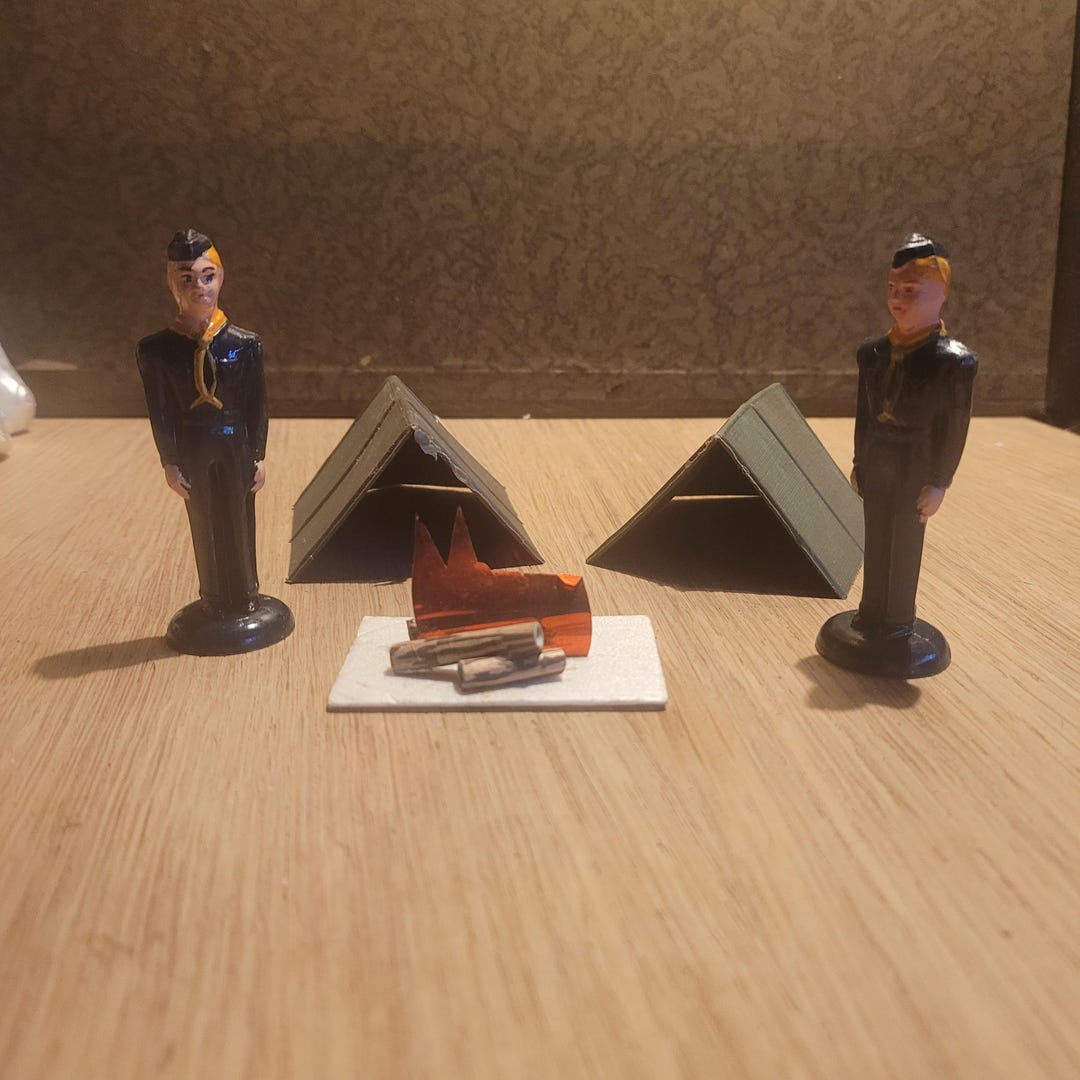Boy Scout Figures and Camping Set - Etsy