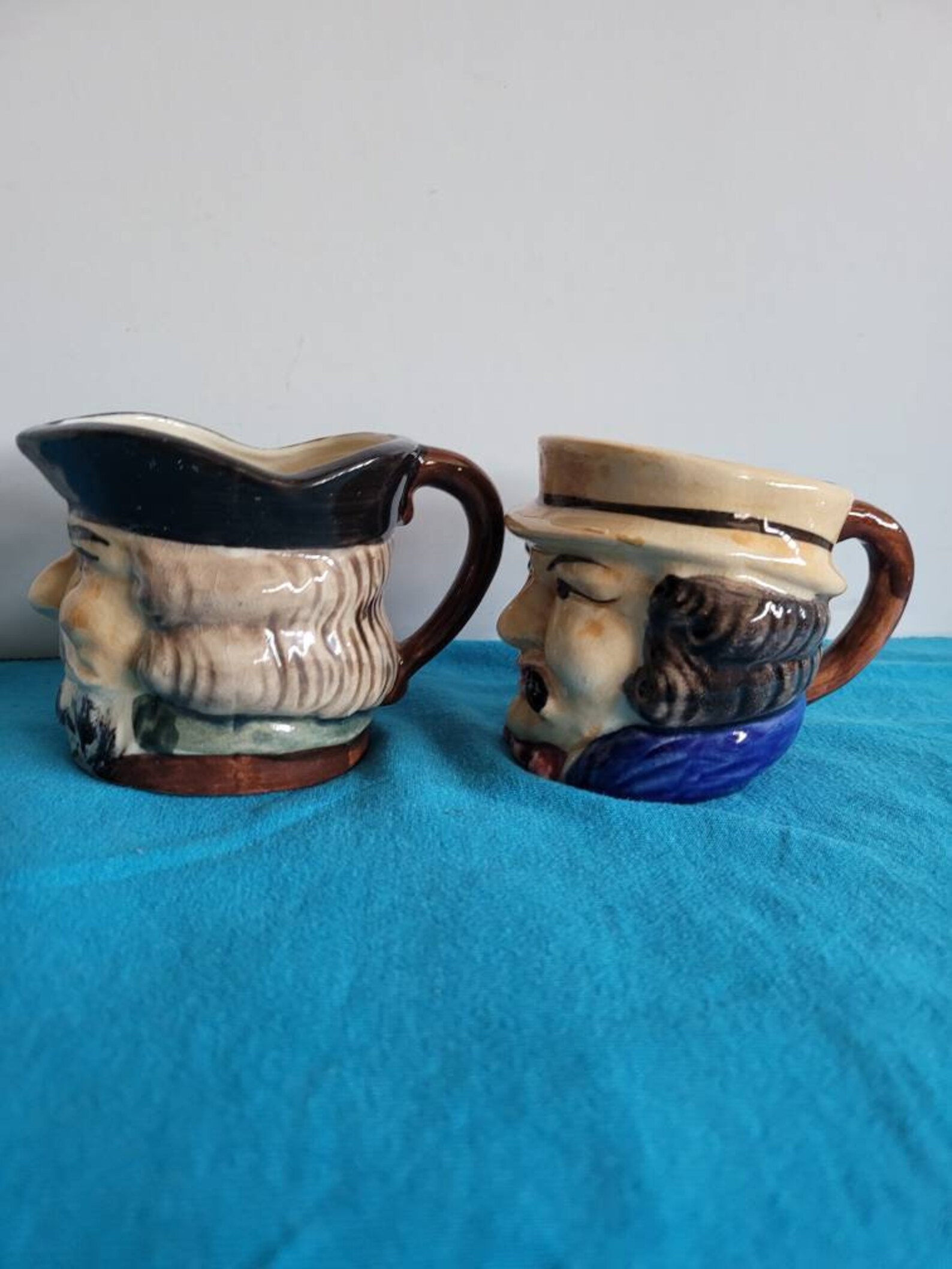 Vintage Toby Style Character Face Mug Cup Man Colonial - Etsy