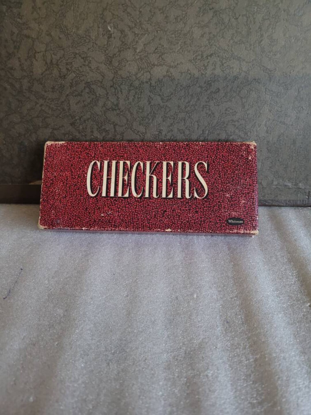 Vintage Red and White Plastic Checkers - Etsy