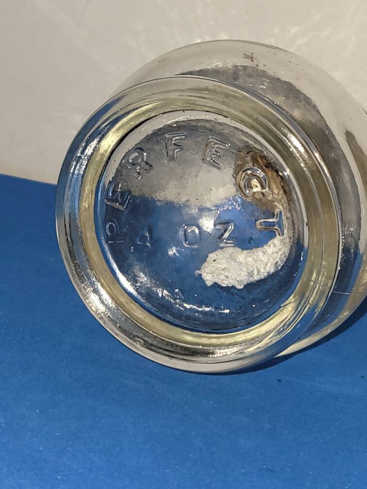 Vintage Small Marked perfect Tabletop Clear Glass Oil Lamp With Lid - Etsy