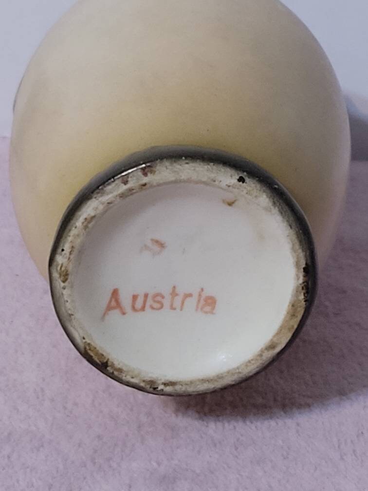 Vintage Austrian Hand Painted Vase - Etsy