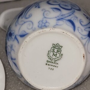 S.P.M. Walkure-bayreuth Bavaria Germany White and Blue Flowers ...