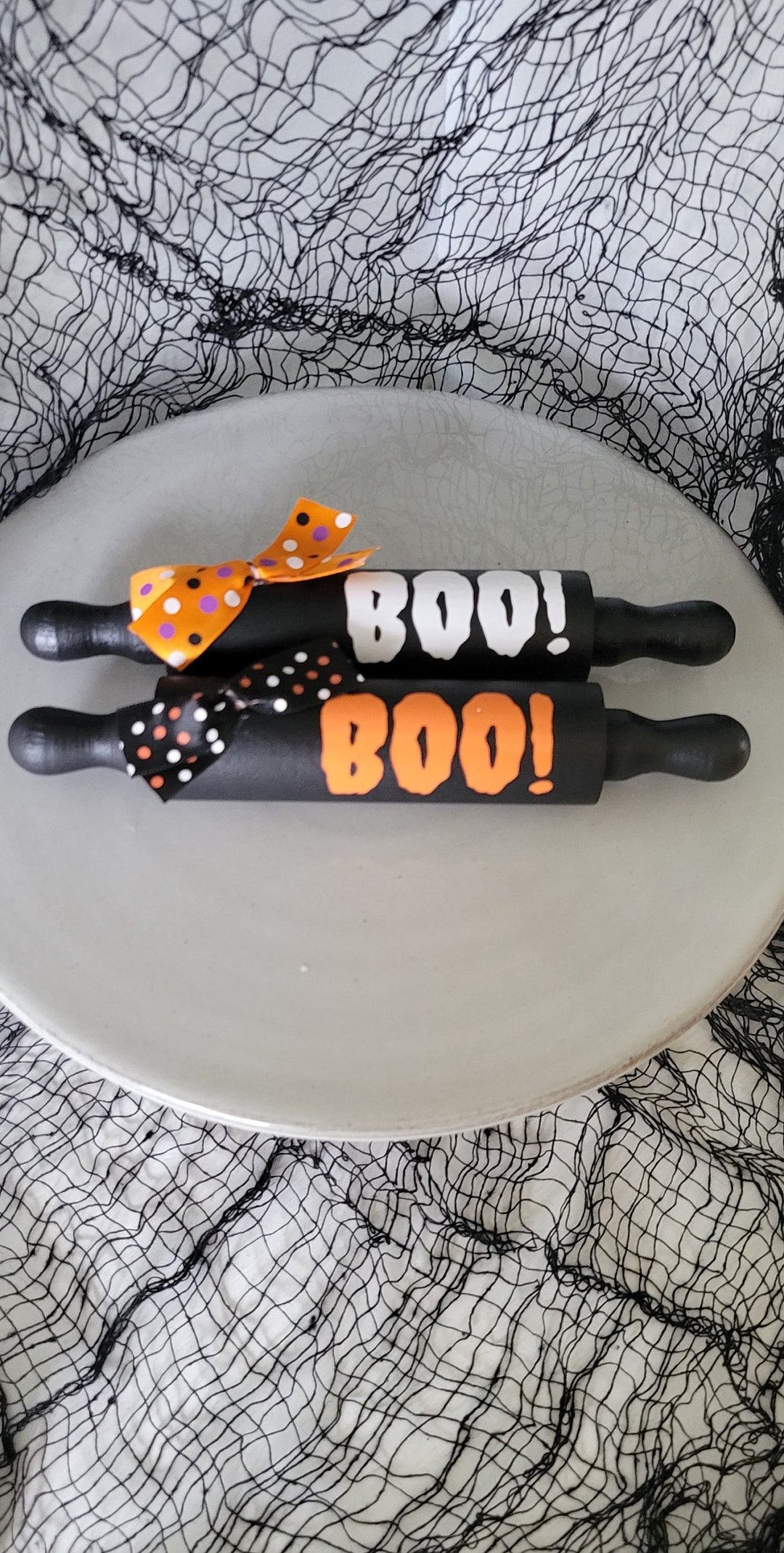 Mini Halloween Rolling Pins // BOO Rolling Pins - Etsy