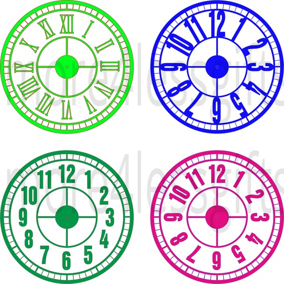 Clock Filessvg Vector Fileinstant Downloadfor Lasercnc - Etsy