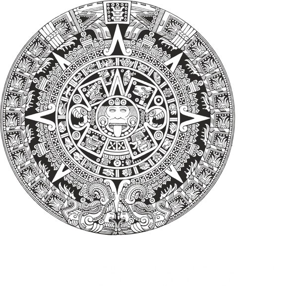 7x4" 420 Screen Box, deluxe Aztec Calendar, magnetic lid and bottom ...