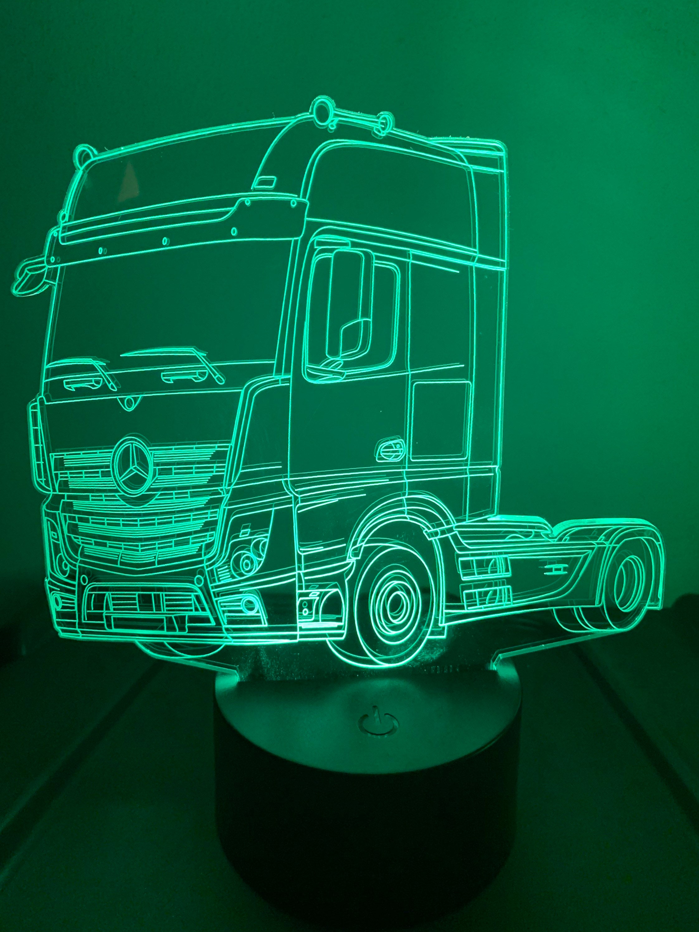 Truck Lorry 3d Custom Made Smart APP Control Night Light Bluetooth ...