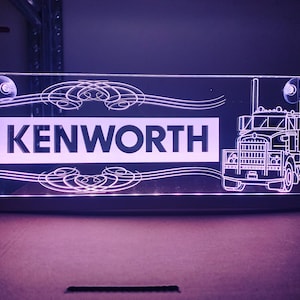 Personalised 12V Truck Lorry Interior Engraved Usb Led Light New App ...