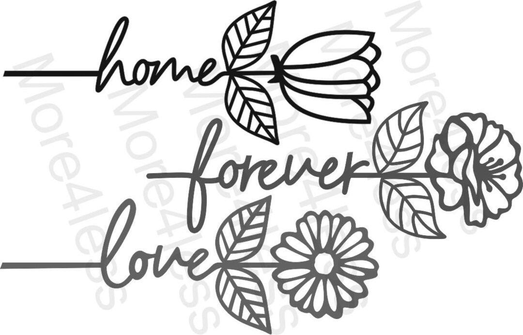 Word Flower X3 ,vector File,instant Download,for Laser Engraves,laser ...