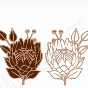 Protea Laser Cut File - Etsy