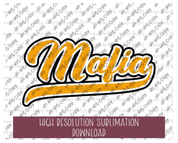 Mafia Baseball PNG Sublimation Design Sublimation Download - Etsy